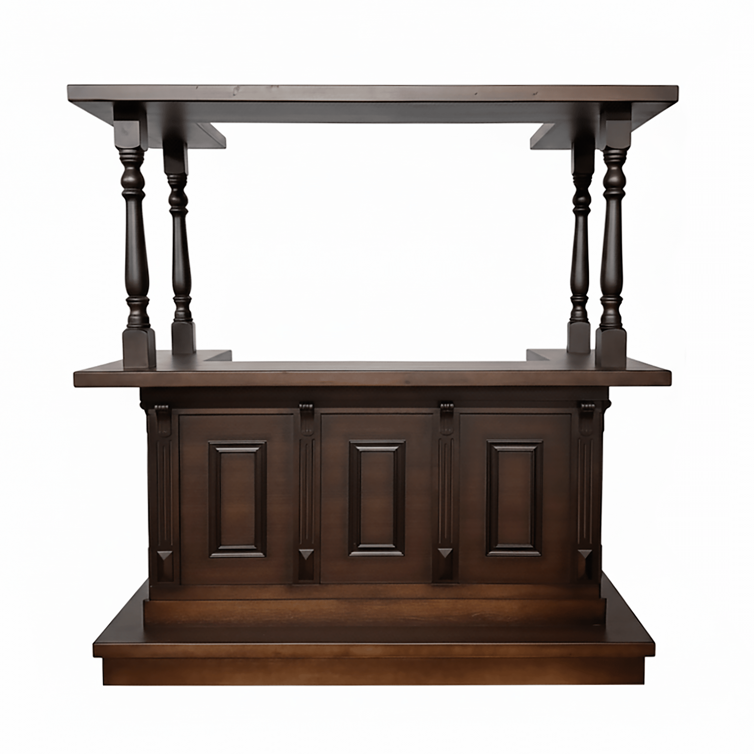 Cuba Mancave Bar met Luifel 2 m - Luxe Thuisbar in Noten - De Barrenfabriek